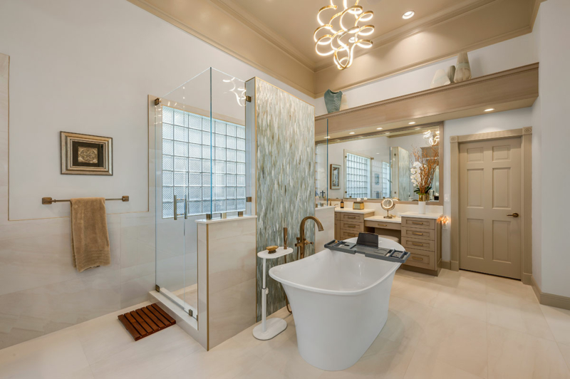 A Contemporary Primary Bathroom Remodel in Bonita Springs, FL - Progressive Design Build
